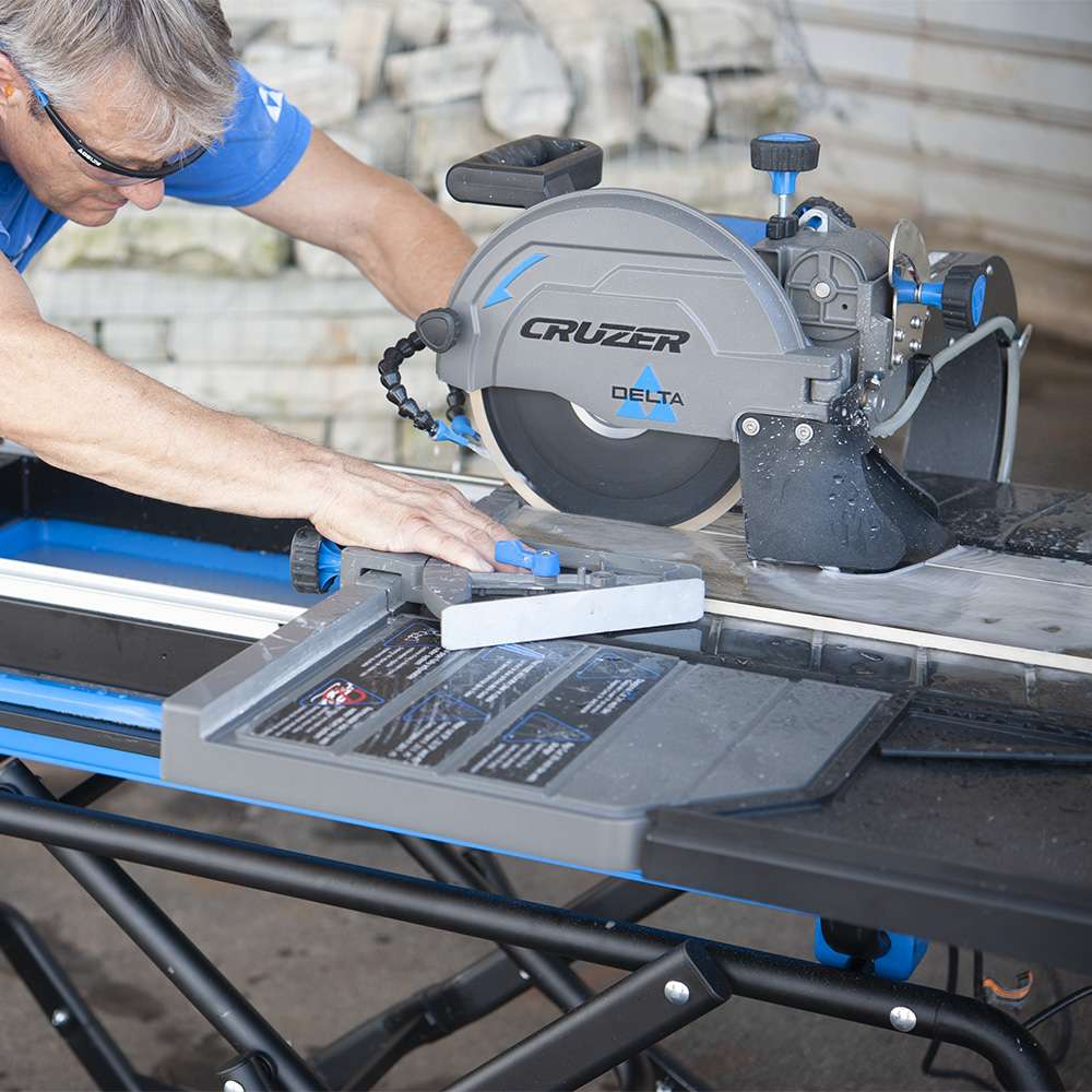 96-110FS | 10 in. Cruzer Wet Tile/Stone Saw with 96-014 Folding Stand ...